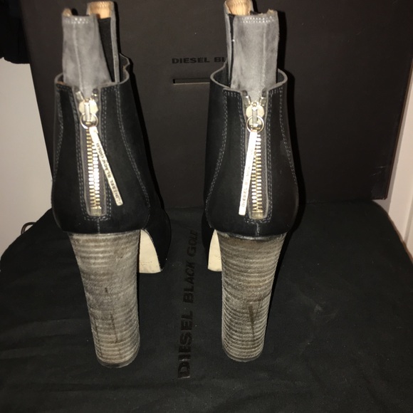 Diesel Black Gold | Shoes | Diesel Heel Boots | Poshmark